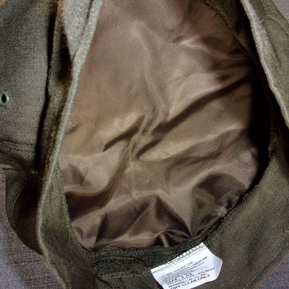 Usmc Marine Corps Crown Service Cap Poly Wool Gabardi… - Gem